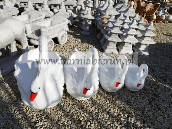 PAKIET TIKTOK - Donice 4 sztuki łabędzie plastikowe Łabędź Figura ...